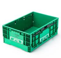 China Industrial Tool Storage Box Foldable Stackable Plastic EU Crate with Customized Logo for sale