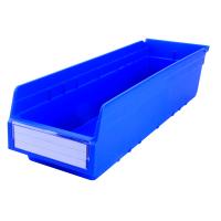China 600x200x150mm Semi-open Front Solid Box Warehouse Tools Storage Shelf Bin Medicine Racking Plastic Bin for sale