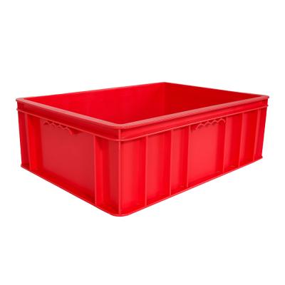 China Supermarket Moving Crate 490x355x164mm Plastic Turnover Crate for Storage and Shipping for sale