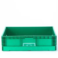 China Collapsible EU Turnover Container Plastic Solid Storage Crate 800x600x230mm for Shipping for sale