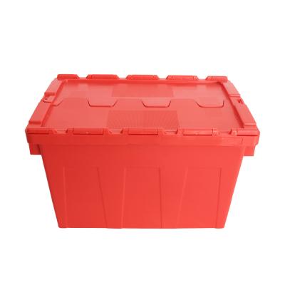 China 100% Virgin PP Solid Box Tote Customized Logo Lid Included for Moving Fruit and Vegetable for sale