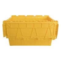 China Transport Logistic Turnover Essential Stackable Solid Box Style Plastic Crate with Lid for sale