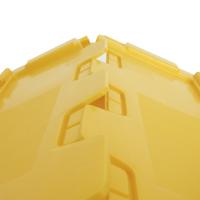 China Transport Logistic Turnover Essential Stackable Solid Box Style Plastic Crate with Lid for sale