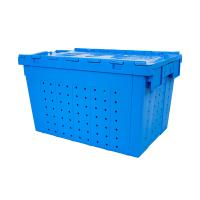 China Customized Color Plastic Moving Solid Crate Versatile and Space-Saving Storage Option for sale