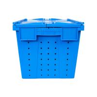 China Customized Color Plastic Moving Solid Crate Versatile and Space-Saving Storage Option for sale