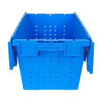 China Customized Color Plastic Moving Solid Crate Versatile and Space-Saving Storage Option for sale