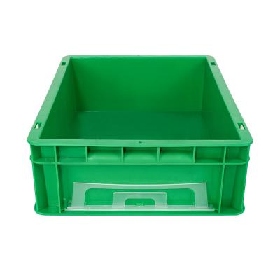 China Space-saving Plastic Moving Turnover Solid Box Storage Crate for Industry NO Foldable for sale