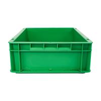 China Space-saving Plastic Moving Turnover Solid Box Storage Crate for Industry NO Foldable for sale