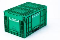 China Solid Box Style Foldable Plastic EU Crate for Turnover and Convenient Transport for sale