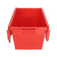 China Transportation Packaging Solution Stackable Plastic Moving Crate with Customized Logo for sale