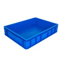 China Customized Logo Solid PP Stackable Storage Crate for Moving and Logistic Distribution for sale