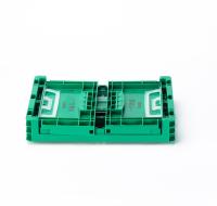 China Collapsible EU Plastic Vegetable Moving Box with Customized Logo and Stackable Crate for sale