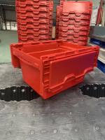 China 400x300x240 mm Solid Box Heavy Duty and Recyclable with Lid for Logistic Storage Blue for sale