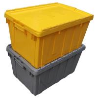 China Store Your Home Items Neatly with 680x430x320mm Blue PP Plastic Storage Boxes and Lid for sale