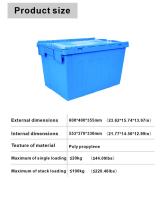 China Folding Plastic Pallet Box for Convenient Transportation of Fruits and Vegetables for sale