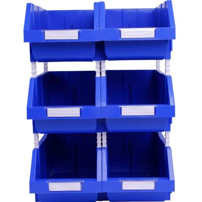 China Foldable Stackable Plastic Storage Bin with Divider 214x370x175mm Multi-Function for sale