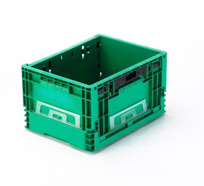 China Customized Logo Large Size Eco-Friendly Foldable Plastic Turnover Box for Durable Storage for sale