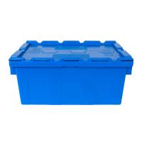 China Returnable Solid Style Container PP/PE Large Plastic Moving Crate for Customized Logo for sale