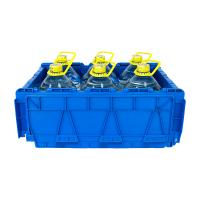 China Returnable Solid Style Container PP/PE Large Plastic Moving Crate for Customized Logo for sale