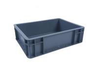 China 400X300X340mm Nestable Plastic Storage Box bin PE Moving Crate Stackable Foldable for sale