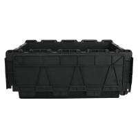 China Logistic Storage Solution Tourtop Stackable Butcher Crates with Lids Plastic Bins for sale