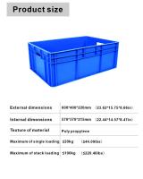 China Eco-Friendly HDPE Plastic Crate for Bread Tray and Sundries Organization System for sale