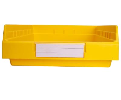 China Customized Color Plastic Shelf Bins for Organized Warehouse Storage and Organization for sale