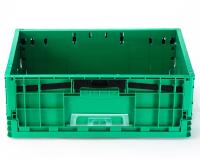 China PP Stackable Foldable Solid Box for Toy Agricultural Plastic Crate Storage Container for sale