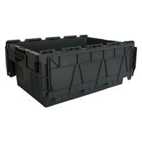 China Collapsible Plastic Folding Crate Box With Lid Space Saving Storage Solution for sale