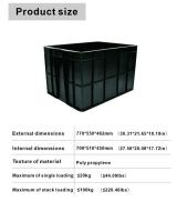 China TOURTOP Plastic Live Poultry Transport Crate for Eco-Friendly Moving Requirements for sale
