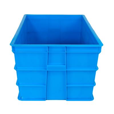 China Customized Logo Heavy Duty Plastic Crate for Transportation of Vegetables and Fruits for sale
