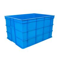 China Customized Logo Heavy Duty Plastic Crate for Transportation of Vegetables and Fruits for sale