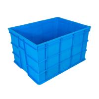 China Customized Logo Heavy Duty Plastic Crate for Transportation of Vegetables and Fruits for sale