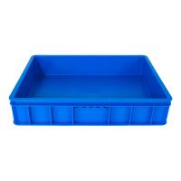 China 555*415*115mm Plastic Folding Crate for Easy Handling of Fruits and Vegetables for sale