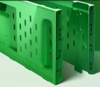 China Customized Logo Green Collapsible Plastic Mesh Storage Crate for Vegetables and Fruits for sale