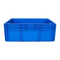 China Stackable Round Trip Totes Plastic Crate for Fish Transportation and Customized Logo for sale