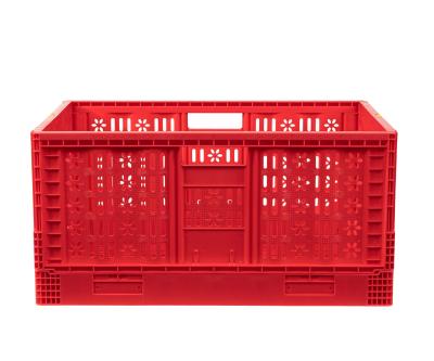 China Foldable Stackable Collapsible Plastic Crate for Secure Fruit and Vegetable Transport for sale