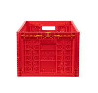 China Foldable Stackable Collapsible Plastic Crate for Secure Fruit and Vegetable Transport for sale