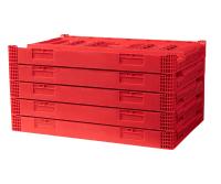 China Foldable Stackable Collapsible Plastic Crate for Secure Fruit and Vegetable Transport for sale