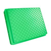 China Customized Volume Stackable Vented Plastic Crates for Bread Storage in Solid Box Style for sale