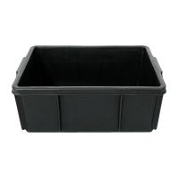 China Black Soldier Fly Plastic Crates 360x270x130mm for Transportation and Organization for sale