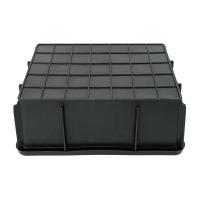 China Black Soldier Fly Plastic Crates 360x270x130mm for Transportation and Organization for sale