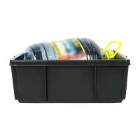 China Black Soldier Fly Plastic Crates 360x270x130mm for Transportation and Organization for sale