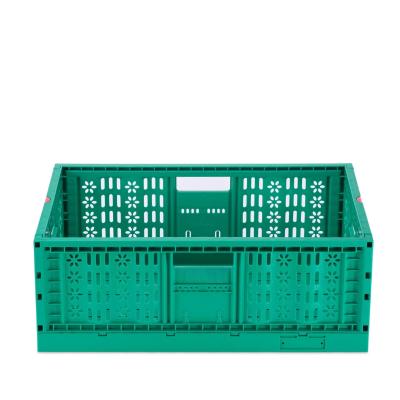 China Stackable Vented Mesh Plastic Crate for Vegetables Customized Color and PP Material for sale