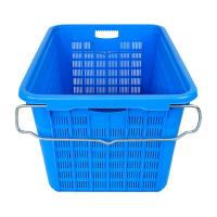 China 740x515x390mm Eco-Friendly Plastic Turnover Basket for Stacking Vegetables and Fruits for sale