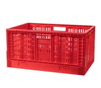 China Collapsible Vented Storage Crate 600x400x300mm PP for Transportation and Supermarket for sale