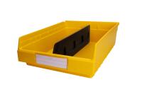 China Tools Storage Shelf Rack Bin Customized Color Stackable Plastic Bin with Divider for sale