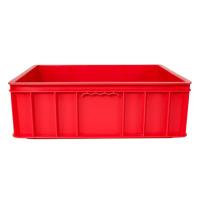 China Convenient Turnover Bins Milk Crate for Heavy Duty 490*355*164mm Plastic Beer Bottles for sale