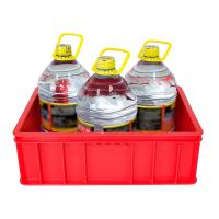 China Convenient Turnover Bins Milk Crate for Heavy Duty 490*355*164mm Plastic Beer Bottles for sale