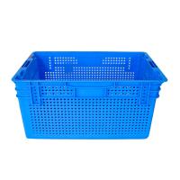 China Customized Color Mesh Plastic Moving Basket for Easy Storage and Transport of Produce for sale